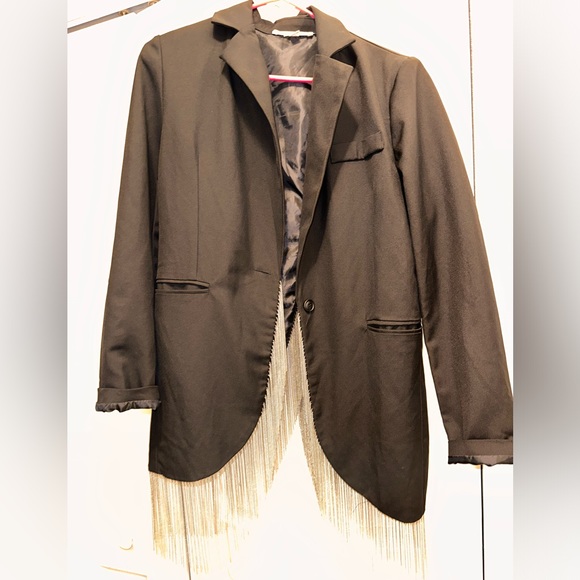 Hot & Delicious | Jackets & Coats | Womens Blazer With Silver Strings ...
